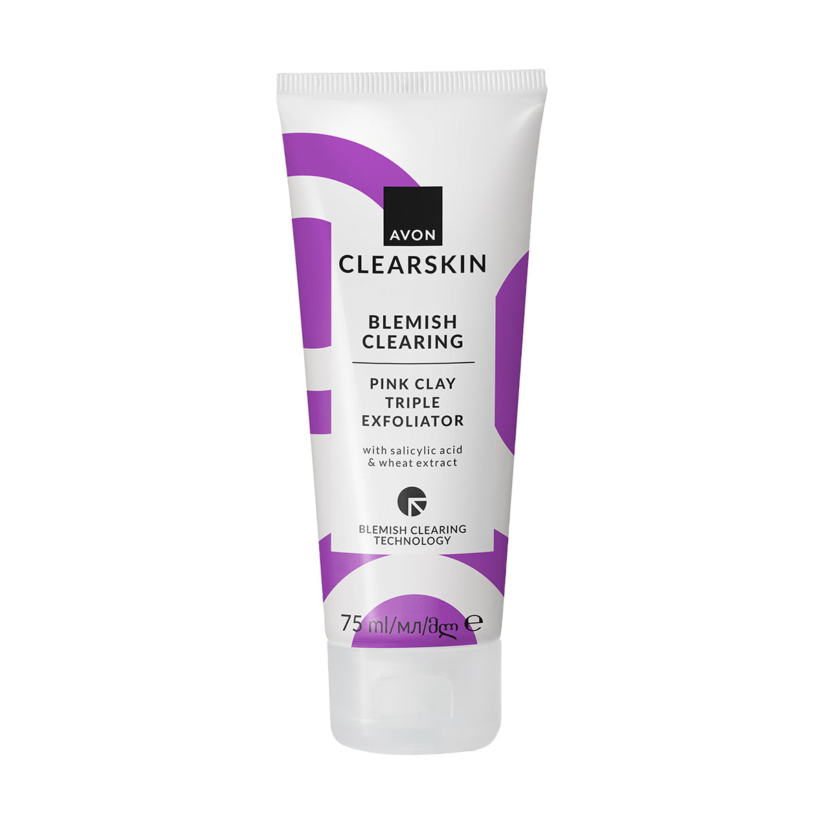 Clearskin Blemish Clearing Pink Clay Triple Exfoliator · AVON Angola